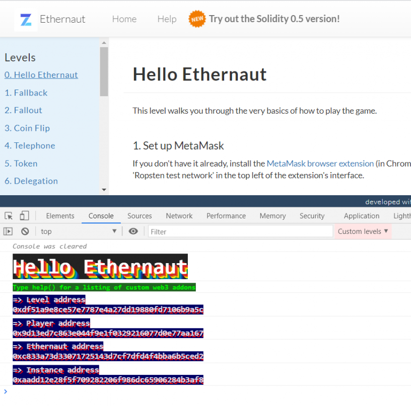 Hướng dẫn hack hợp đồng thông minh Smart Contract với Ethernaut CTF ...